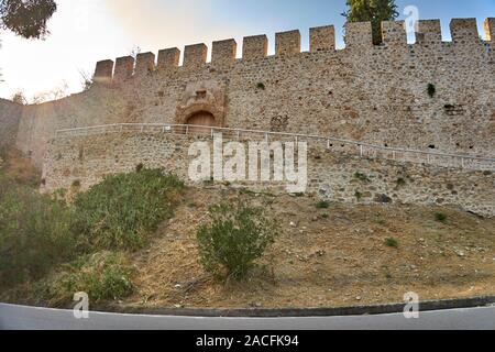 The medieval castle of Lamia city. It is located on a hill dominating ...