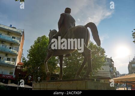 Statue of Athanasios Klaras, better known Aris Velouchiotis, was the ...