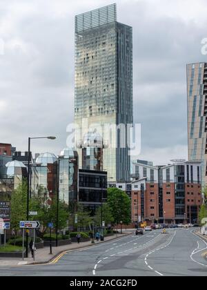 The Beetham Tower from Medlock Street, Manchester, England, UK Stock ...