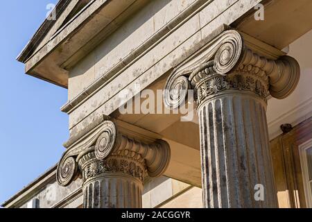 Clytha House, neo-classical architecture in Greek Doric style ...