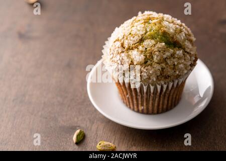 Homemade pistachio muffins with sugar crystals Stock Photo - Alamy
