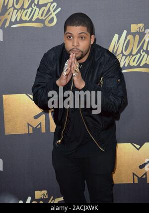BURBANK, CA. April 9, 2016: O'Shea Jackson Jr. at the 2016 MTV Movie ...