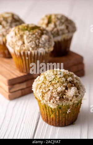 Homemade pistachio muffins with sugar crystals Stock Photo - Alamy