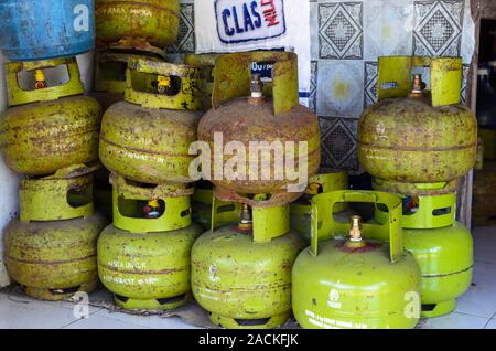Rusted gas cylinders Stock Photo - Alamy
