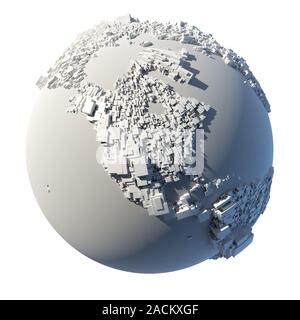 Cubic structure of the planet Earth Stock Photo - Alamy
