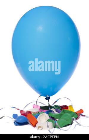 inflated and deflated red balloons Stock Photo - Alamy