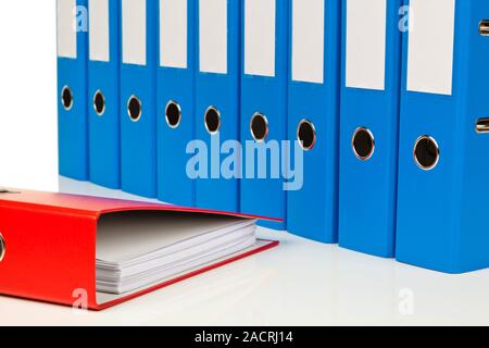 Files Folder with documents and papers Stock Photo - Alamy
