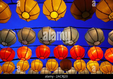 Colorfull Lampion Night Yogyakarta, Indonesia Stock Photo - Alamy