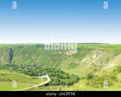 River channel extending along a steep bank Stock Photo - Alamy