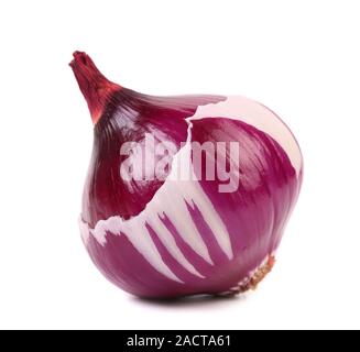 Peeled red onion bulb Stock Photo - Alamy