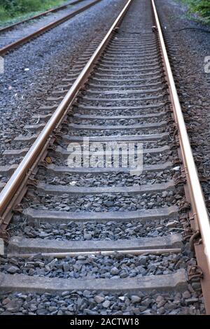 Railway track, close-up view Stock Photo - Alamy