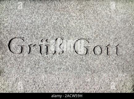 Grüß Gott logo Stock Photo - Alamy