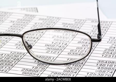 Statistics and Tables Stock Photo - Alamy