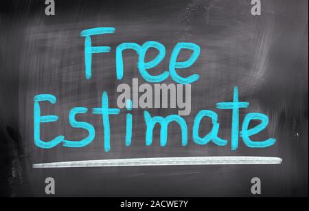 Free Estimate Concept Stock Photo - Alamy