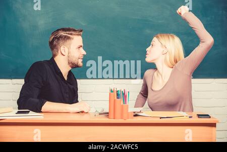 Relations classmates. Students communicate classroom chalkboard ...