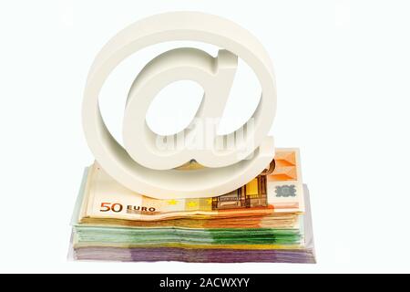 Spider monkey and banknotes Stock Photo - Alamy