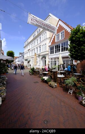 City view of the city Norden, Landkreis Aurich, Lower Saxony, Germany ...