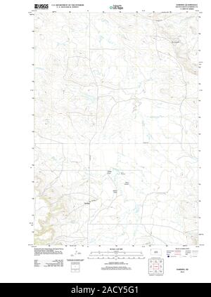 Map of Harding in South Dakota Stock Photo - Alamy