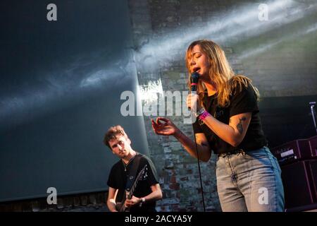 Becca Macintyre of Marmozets live on stage on day 3 at Leeds Festival ...