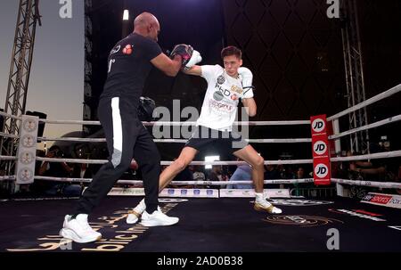 Hopey Price who is fighting on the undercard on Saturday during a ...