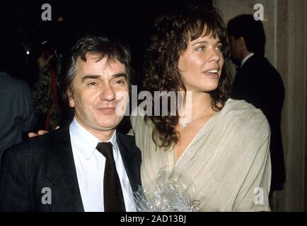 DUDLEY MOORE AND WIFE BROGAN LANE ATTEND THE MOVIE PREMIERE OF " ARTHUR ...