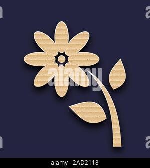 Illustration carton paper flower, handmade background Stock Photo - Alamy