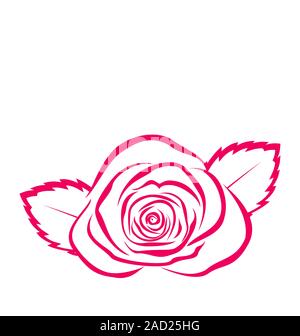 Hand drawn swirl rose flower on canvas pattern seamless repeat ...