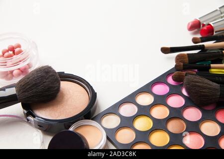 Different colored face cosmetics Stock Photo - Alamy
