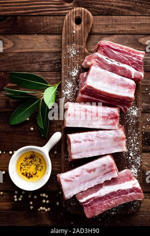 raw pork ribs Stock Photo - Alamy
