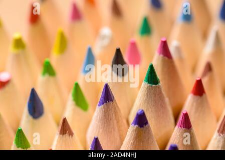 Color pencils, Close up, back to school, art Stock Photo - Alamy