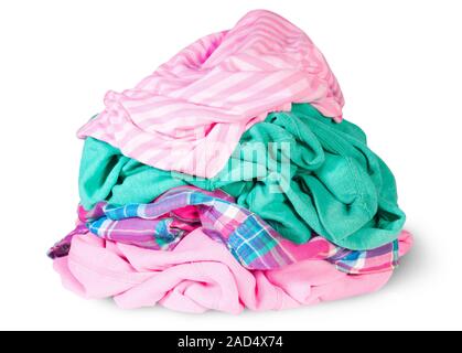 Heap Of Crumpled Clothes Stock Photo - Alamy