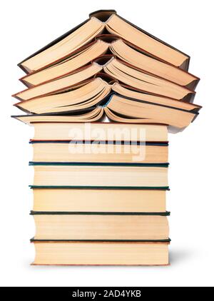 bottom view of a closed book - page edges of an old closed book ...