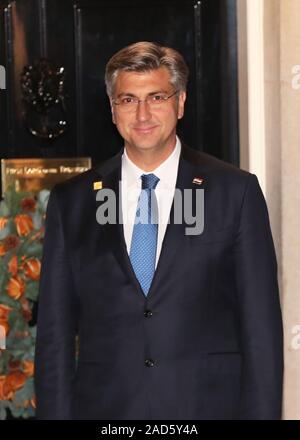 Prime minister of Croatia Andrej Plenkovic and President of the Court ...