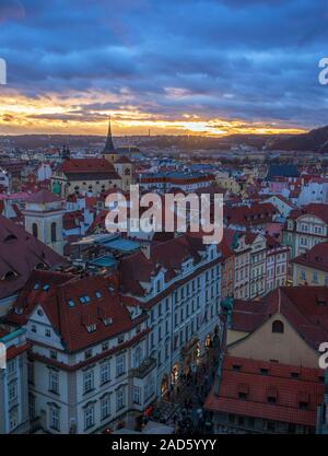 Walking around Pre-Christmas Prague city Stock Photo - Alamy
