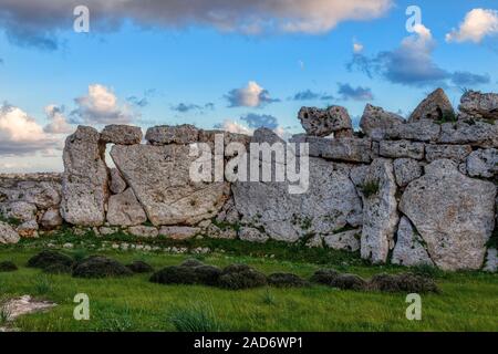 Ġgantija Temples at Triq It Tafla, Gozo, Malta. Built approx 3500BC and ...