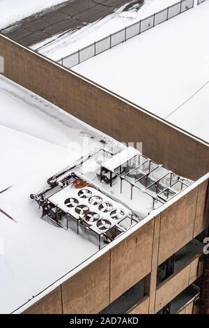 Winter view of Gary Indiana Stock Photo - Alamy