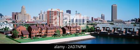 An aerial view of the city of Buffalo New York in summer Stock Photo ...