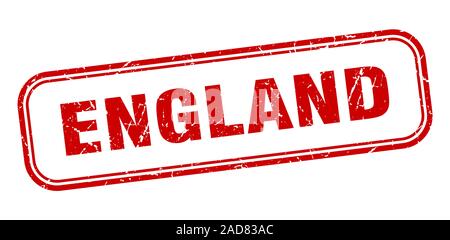 England sticker. England red square peeler sign Stock Vector Image ...