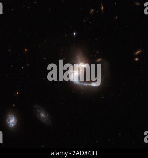 Overlapping galaxies. Hubble Space Telescope (HST) image of the ...