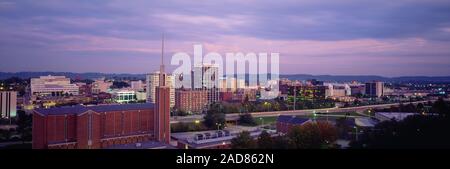 USA, Tennessee, Chattanooga, high angle view of Tennessee Aquarium ...
