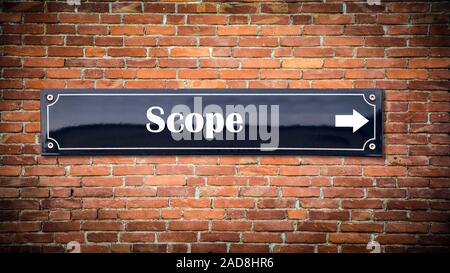 Street Sign to Scope Stock Photo - Alamy