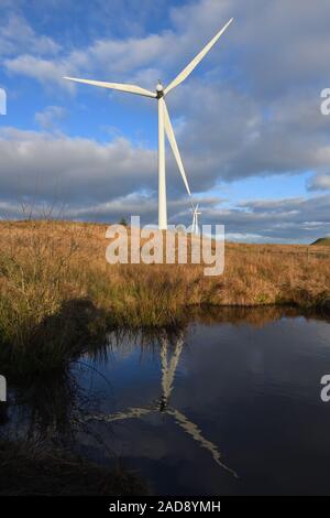 Scottish Power's Whitelee Wind Farm, Eaglesham Moor, near Glasgow ...