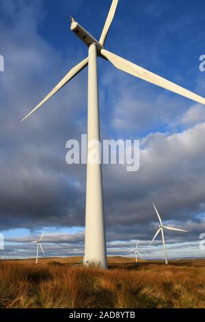 Scottish Power's Whitelee Wind Farm, Eaglesham Moor, near Glasgow ...