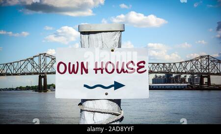 Street Sign to Own House Stock Photo - Alamy