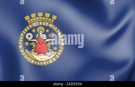 Flag of Oslo Stock Photo - Alamy