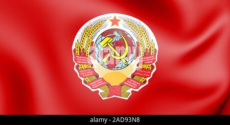 3D Flag of the Soviet Union (1924). 3D Illustration Stock Photo - Alamy