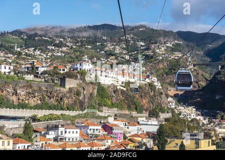 funicular, city view, Funchal, Madeira, Portugal, Europe Stock Photo ...