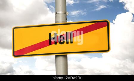 Street Sign Heaven versus Hell Stock Photo - Alamy