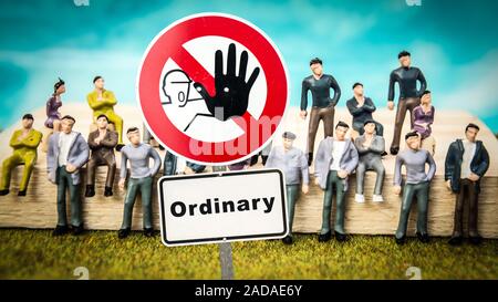 Street Sign Special versus Ordinary Stock Photo - Alamy