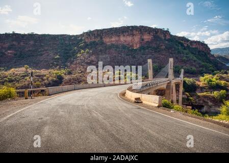 new bridge across Blue Nile, Ethiopia Stock Photo - Alamy